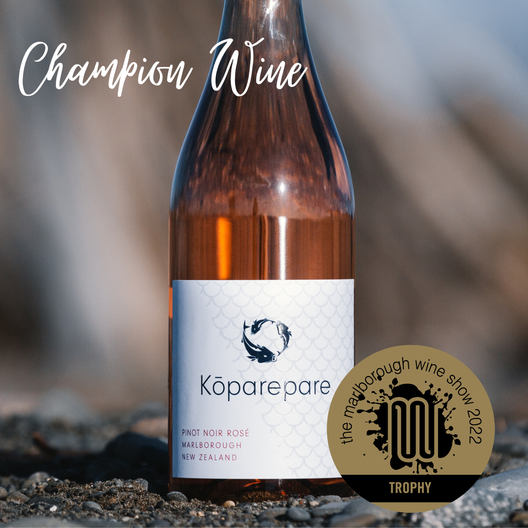 2022 Kōparepare Marlborough Pinot Noir Rosé, Trophy - Champion Rosé, M ...
